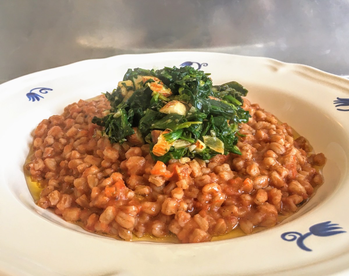 Spiced Farro with Garlicky Spinach – Greg Nelson Cooks