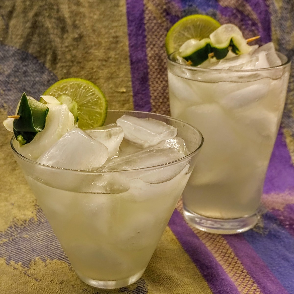 Summer Sipper Cocktail/Mocktail with Cucumber, Lime and Elderflower ...